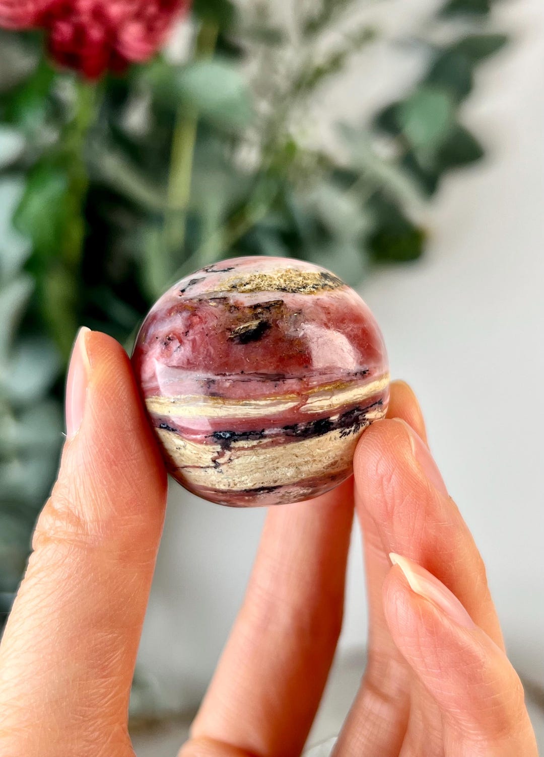 Grade A Pink Opal Sphere From Peru, Organic Hand-polished, Stone of the ...