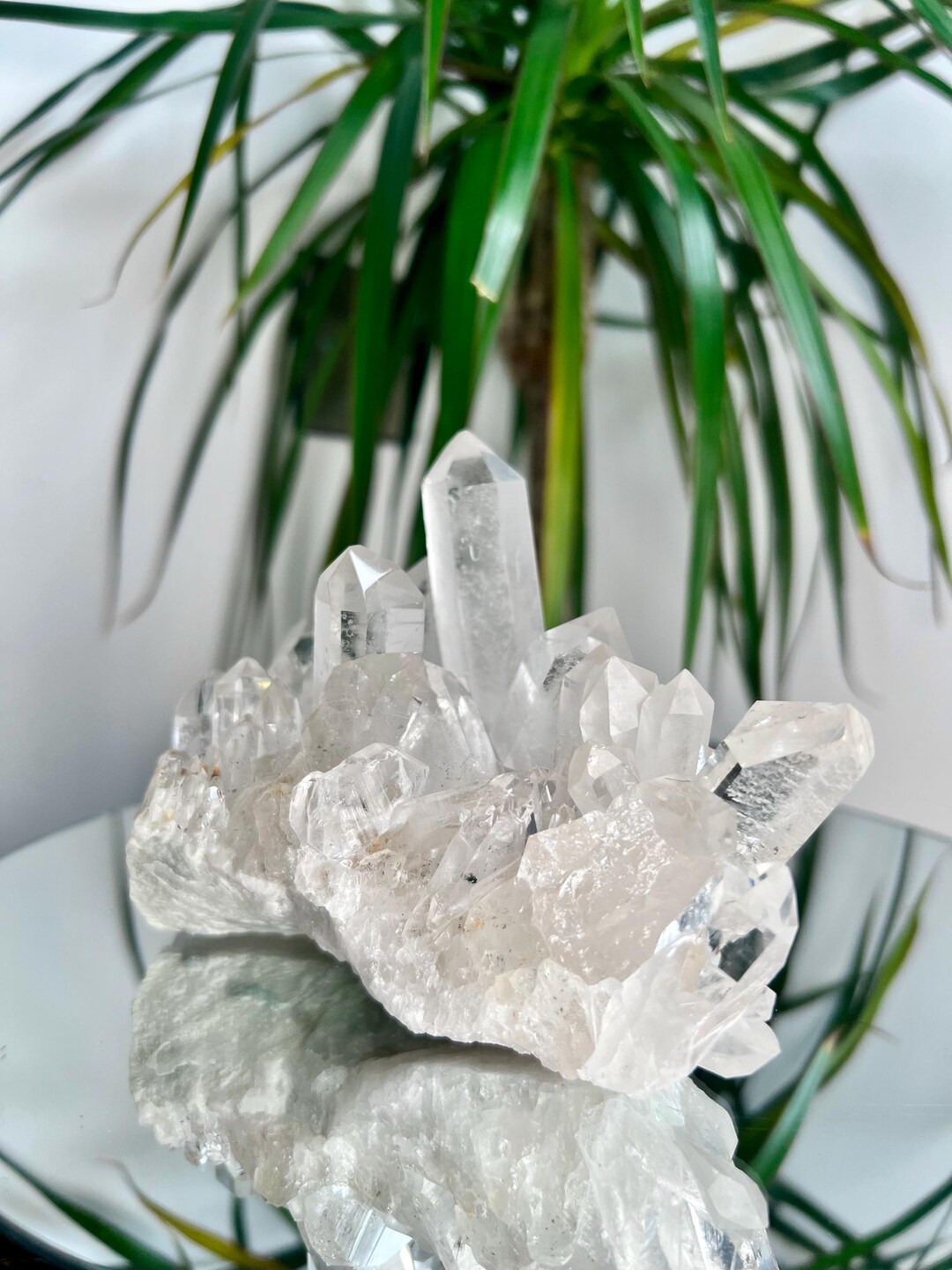 Grade AA+ Natural Clear Quartz Cluster With Chlorite Inclusion and ...