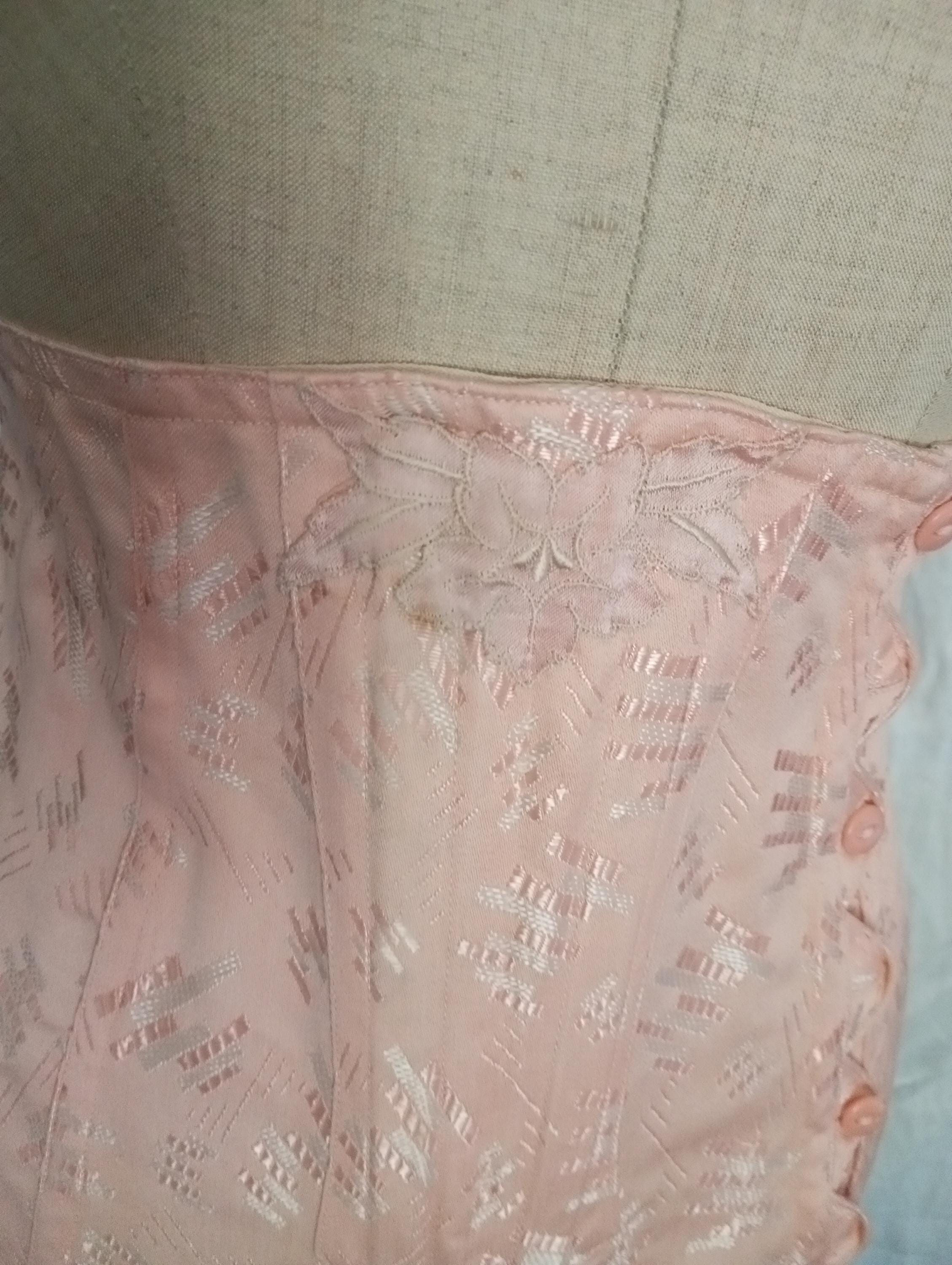 30s or 40s Soft Pink Lace up Girdle Corset New Old Stock - Etsy