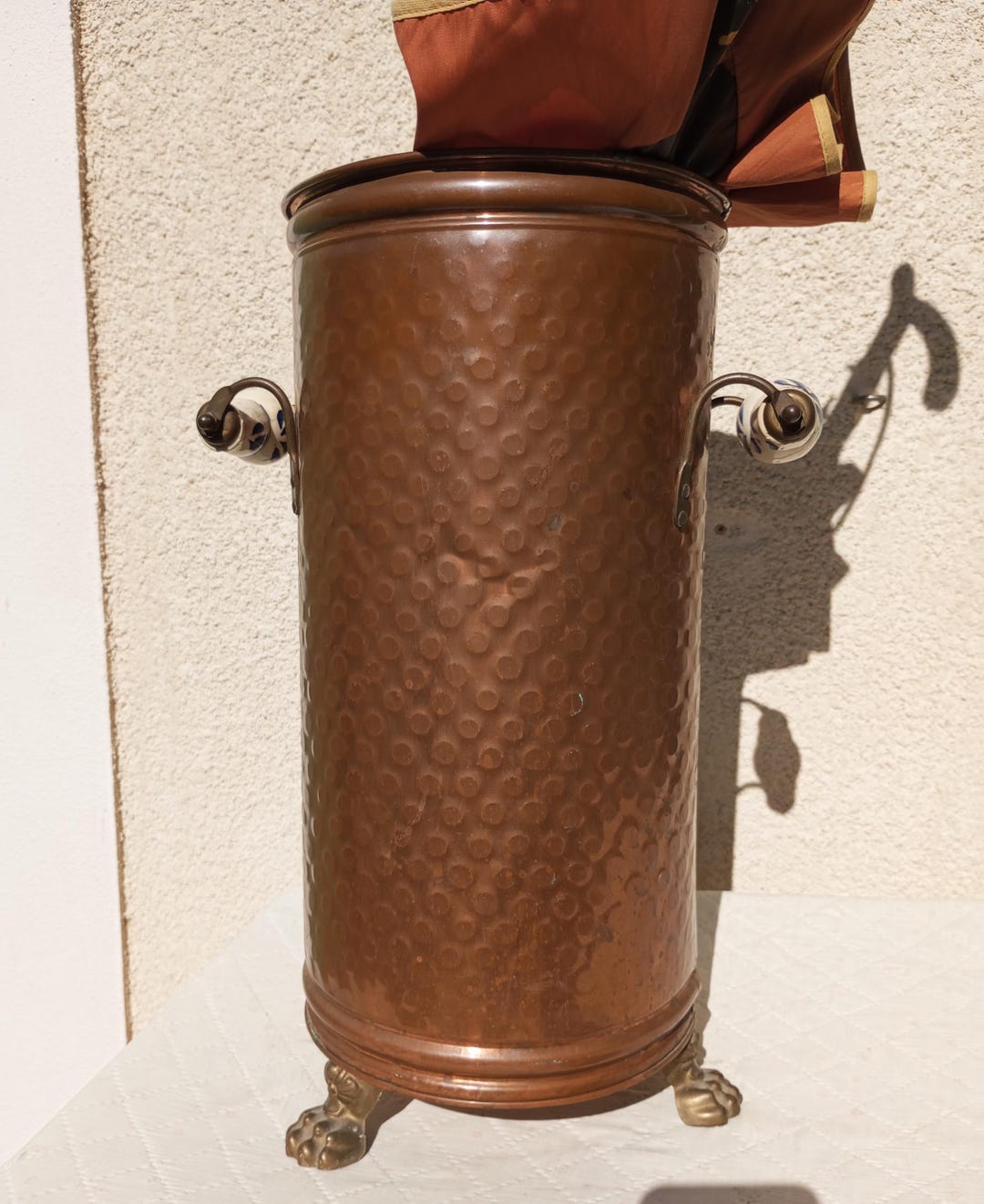 Antique Umbrella Stand, Brass Umbrella Holder, Vintage Cane Holder - Etsy