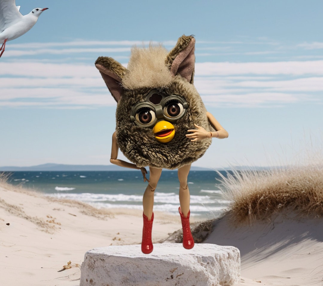 Handmade Oddbody Gray Furby - Etsy