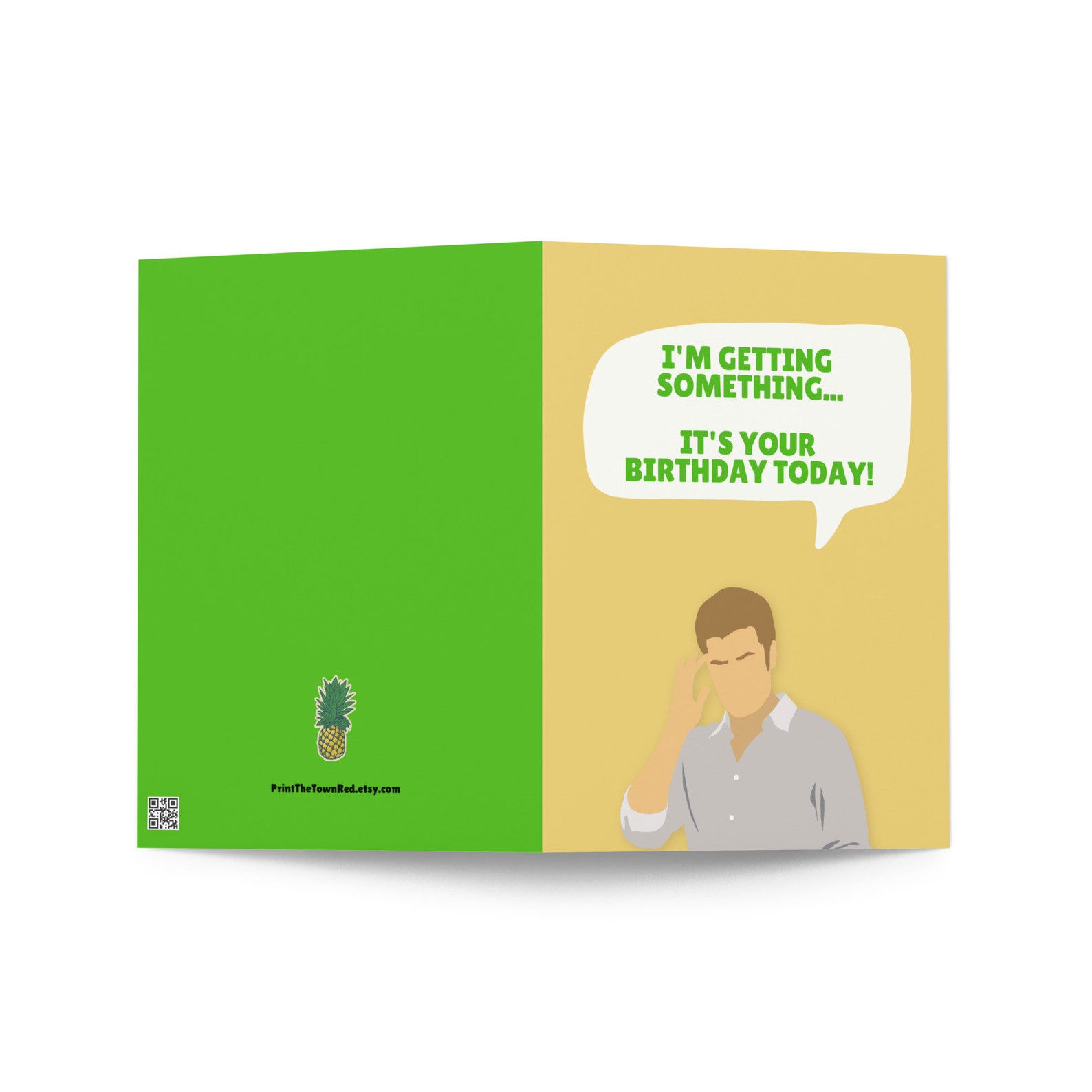 Psych Birthday Card . Quality Printed Greeting Card . Birthday Card ...