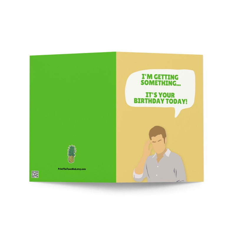 Psych Birthday Card . Quality Printed Greeting Card . Birthday Card ...