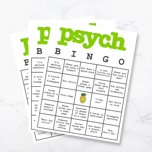 Psych Party - Etsy