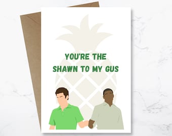 Psych Birthday Card Shawn and Gus Funny TV Show TV - Etsy