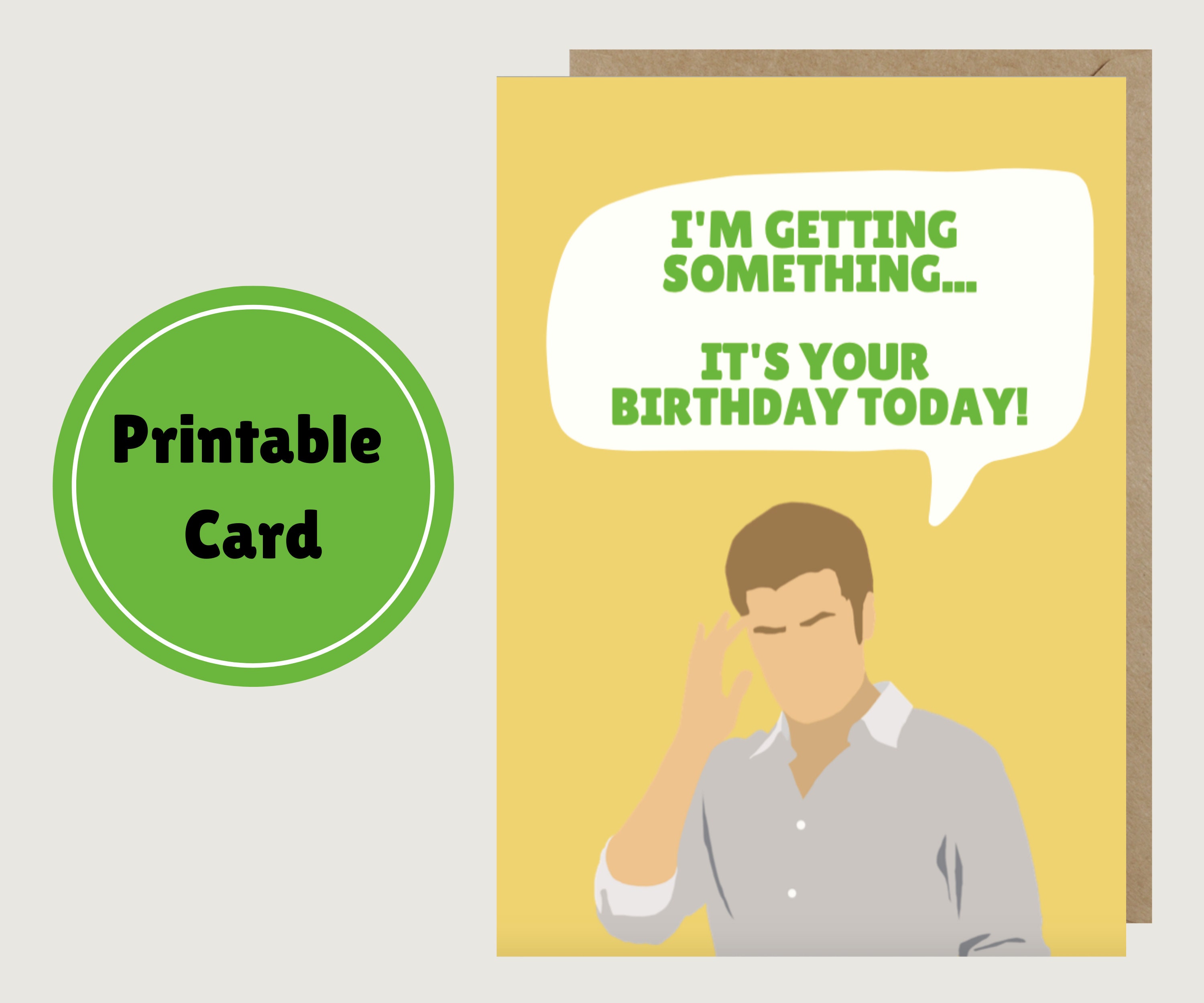 Psych Birthday Card . Instant Download . Printable Birthday | Etsy