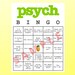 Psych TV Show Bingo . Psych Bingo . Digital Download . Psych Party ...
