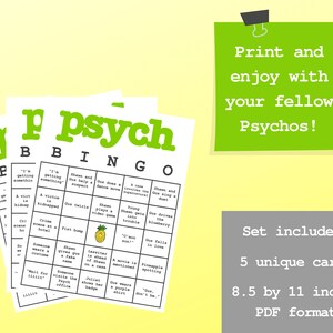Psych TV Show Bingo . Psych Bingo . Digital Download . Psych Party ...