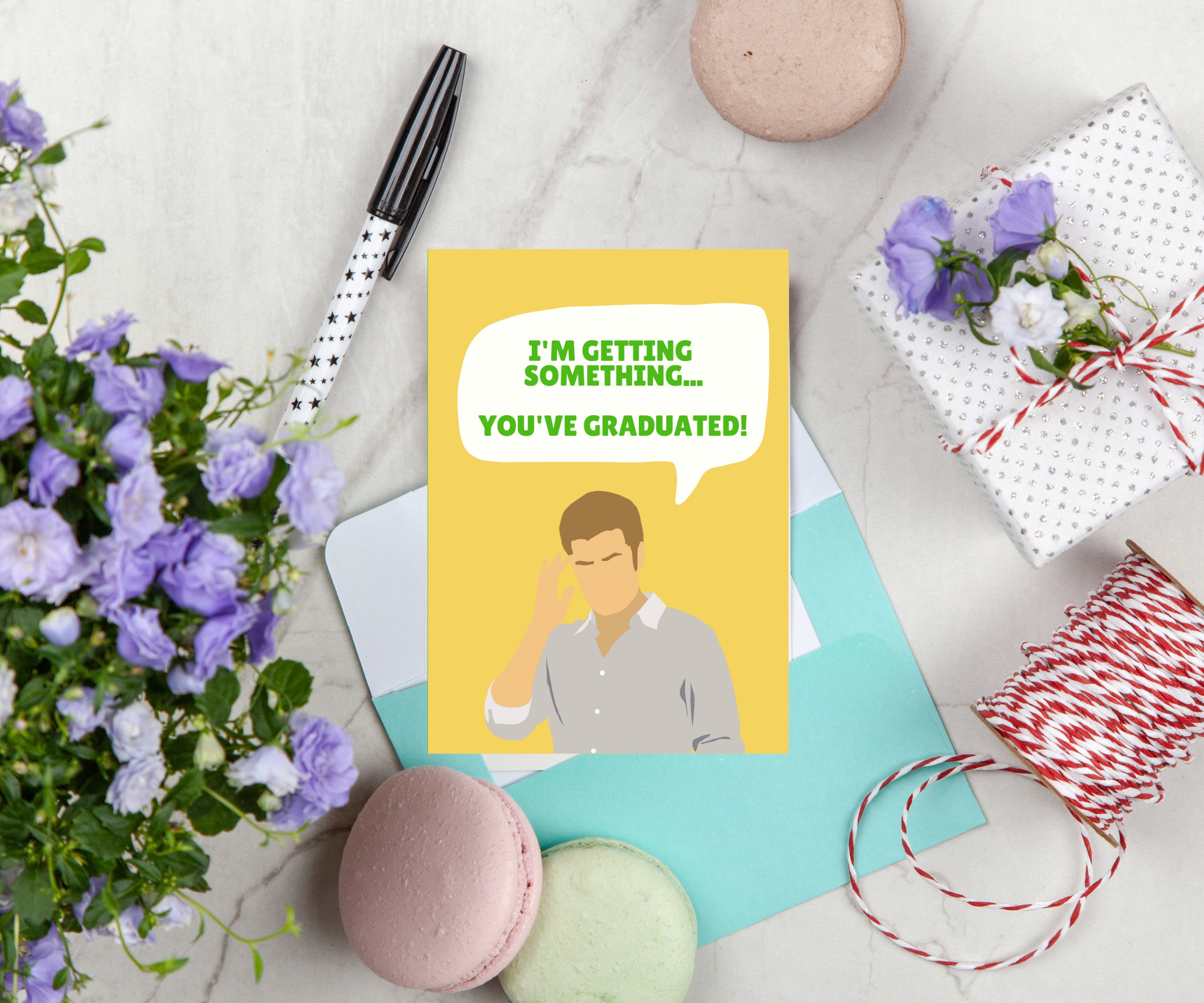 Psych Graduation Card . Instant Download . Printable Graduation Card ...