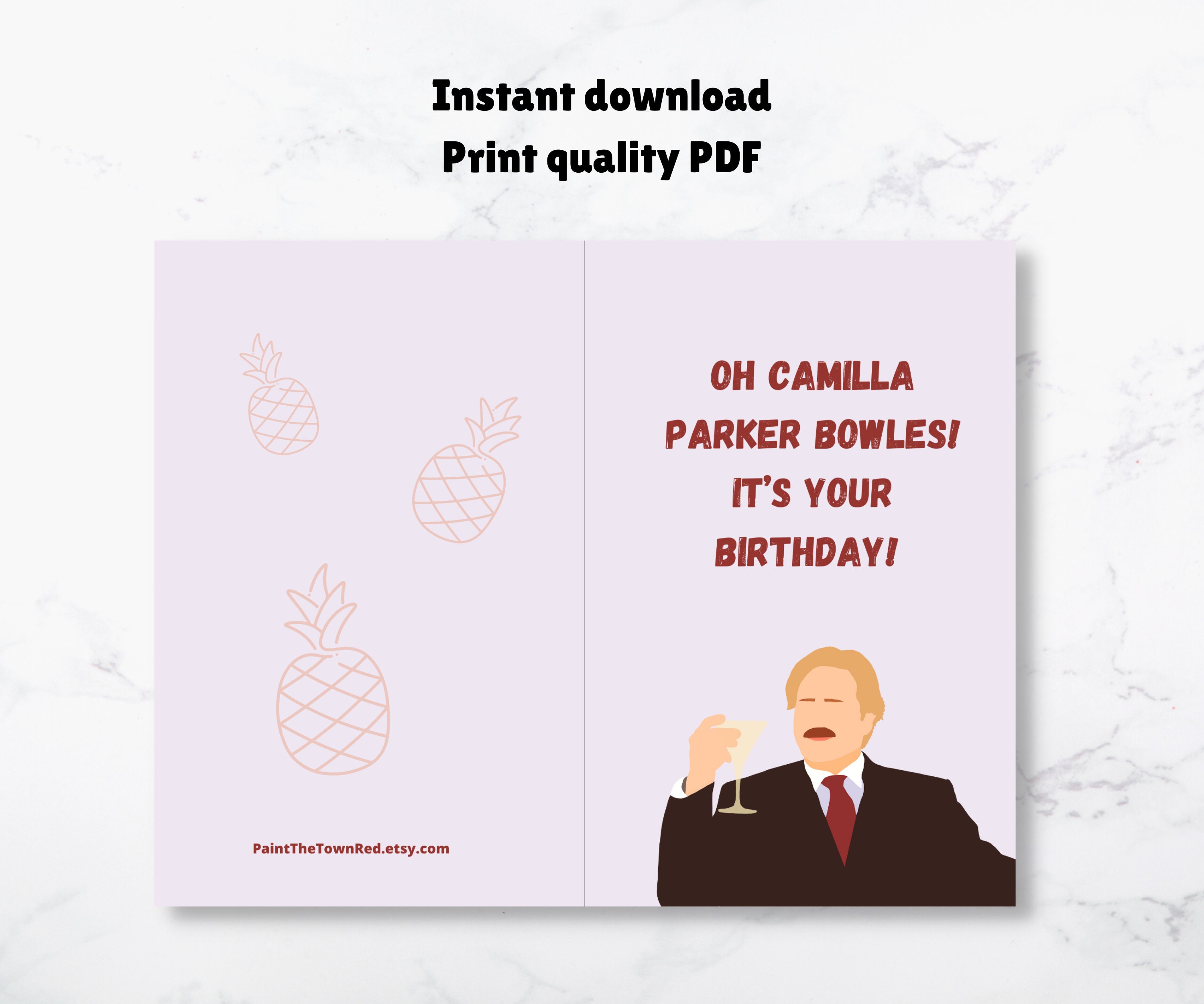 Psych Birthday Card . Instant Download . Printable Birthday - Etsy