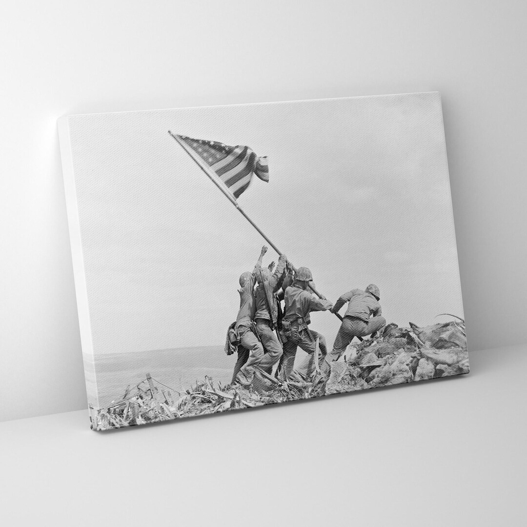The Battle of Iwo Jima World War II 1945 Vintage Wall Art Antique ...
