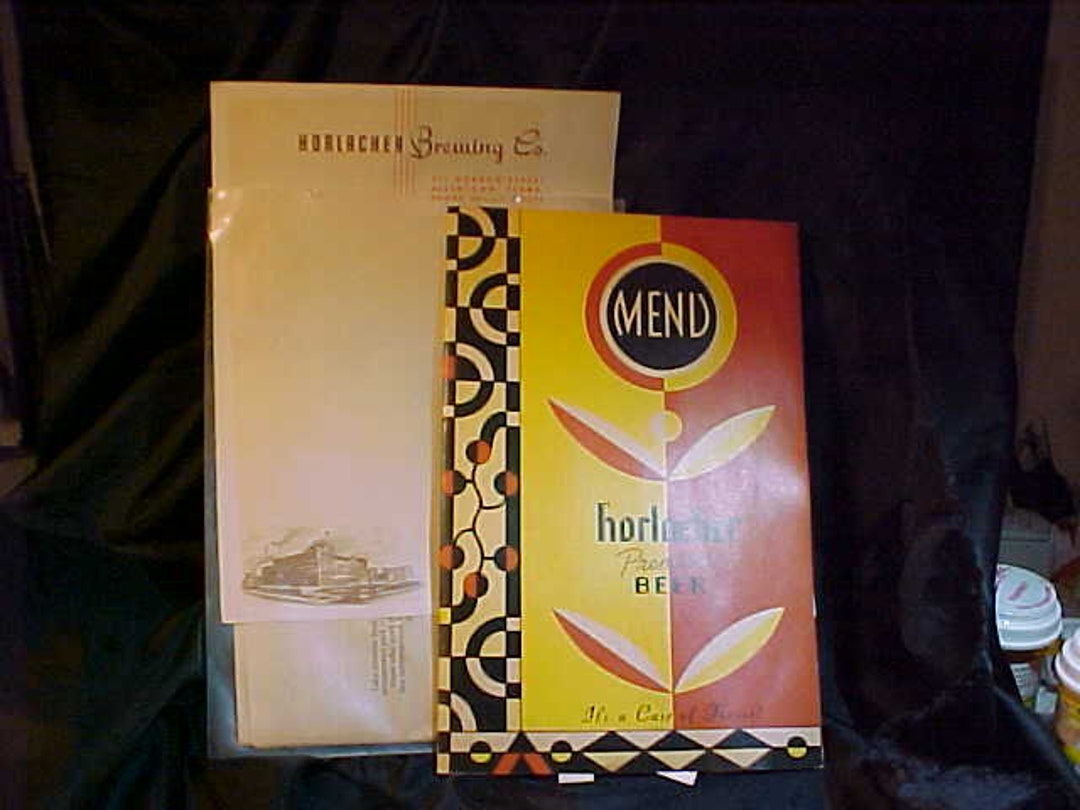 Great Collection of Horlacher Beer Advertisements in a Menu - Etsy