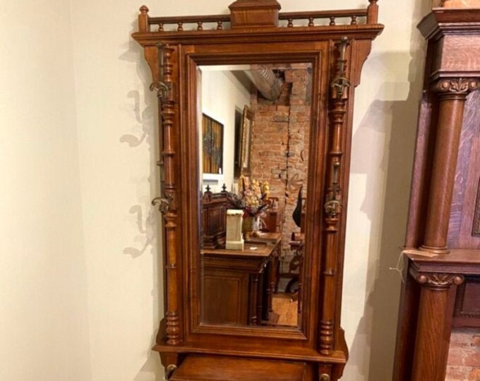 Vintage Pulaski Furniture Co. Hall Tree - Additional Shipping Charges ...