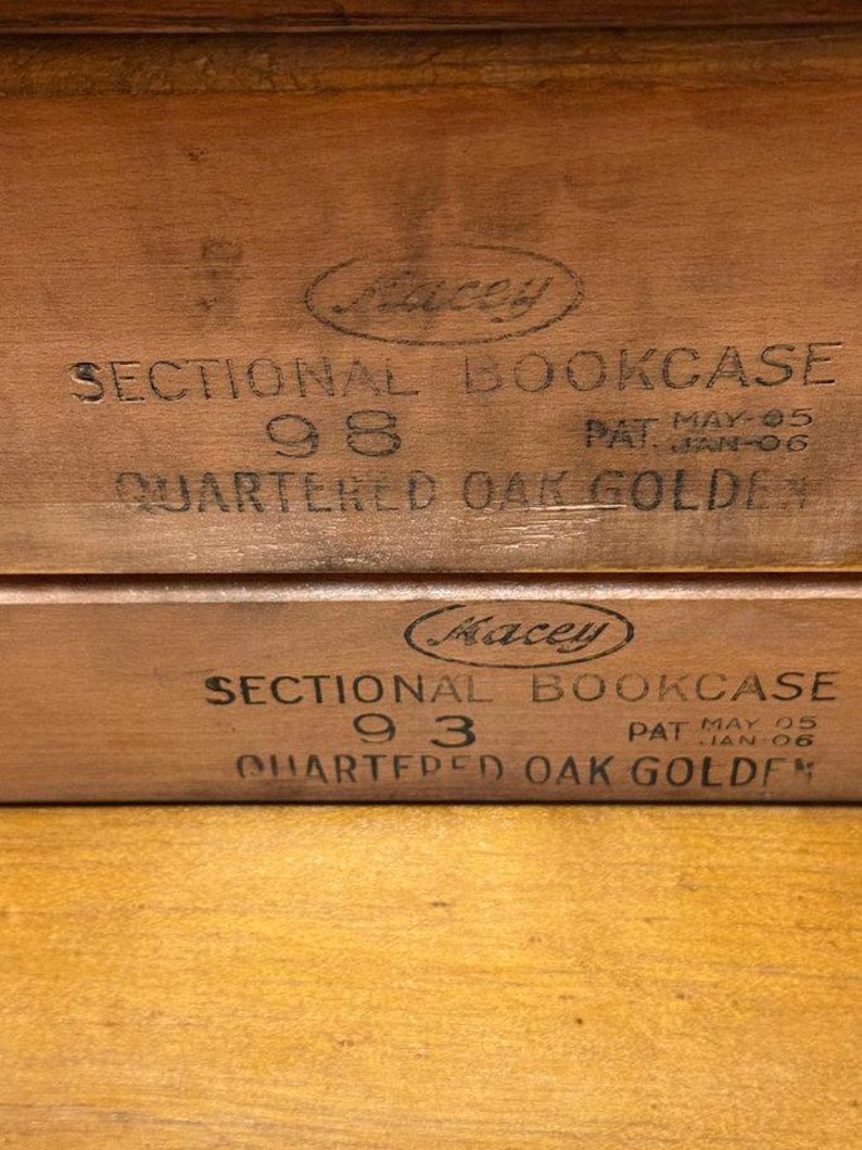Antique Macey Twin Barrister Bookcases - Etsy
