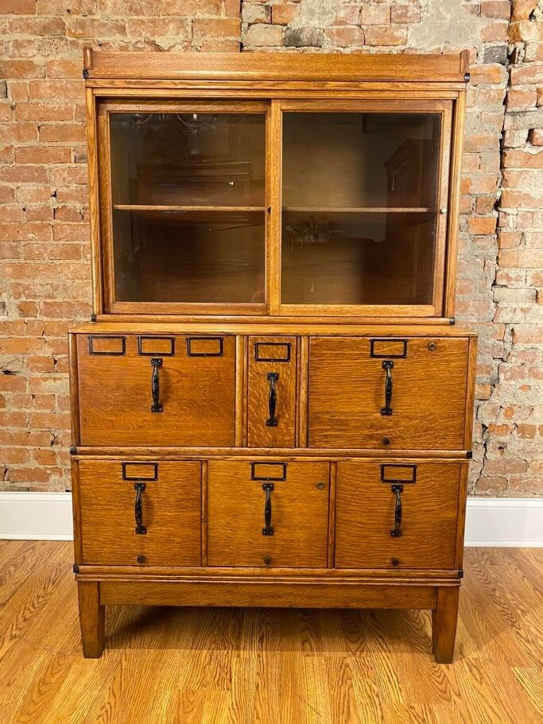 Antique Globe Wernicke Barrister File Cabinet - Etsy