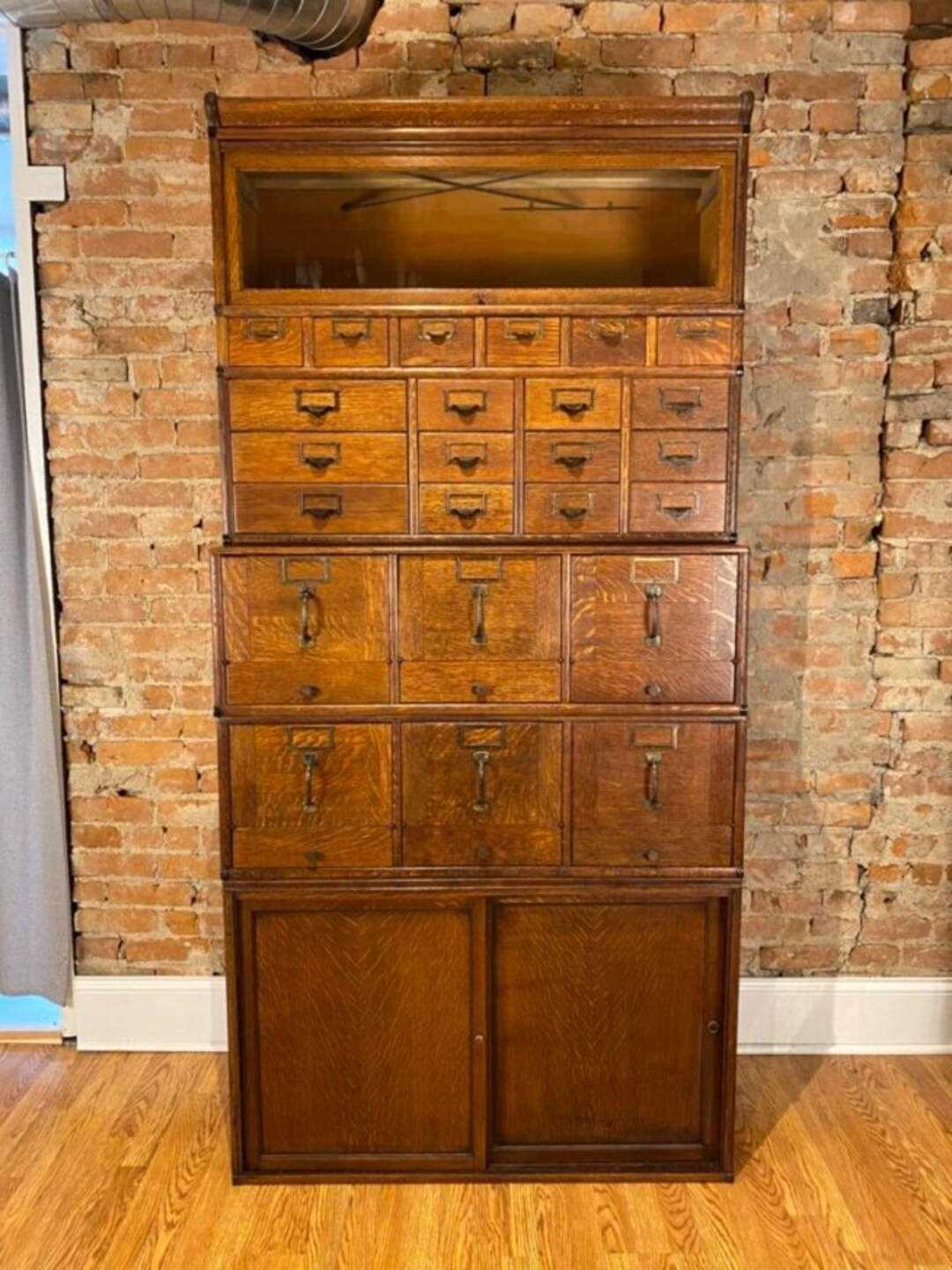 Antique Globe Wernicke Stacking File Cabinet - Etsy