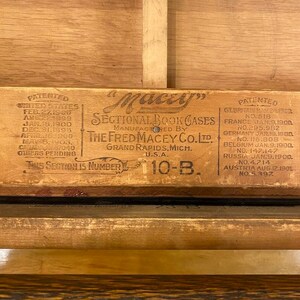 Antique Macey Co. Barrister Bookcase With Drawer Section - Etsy