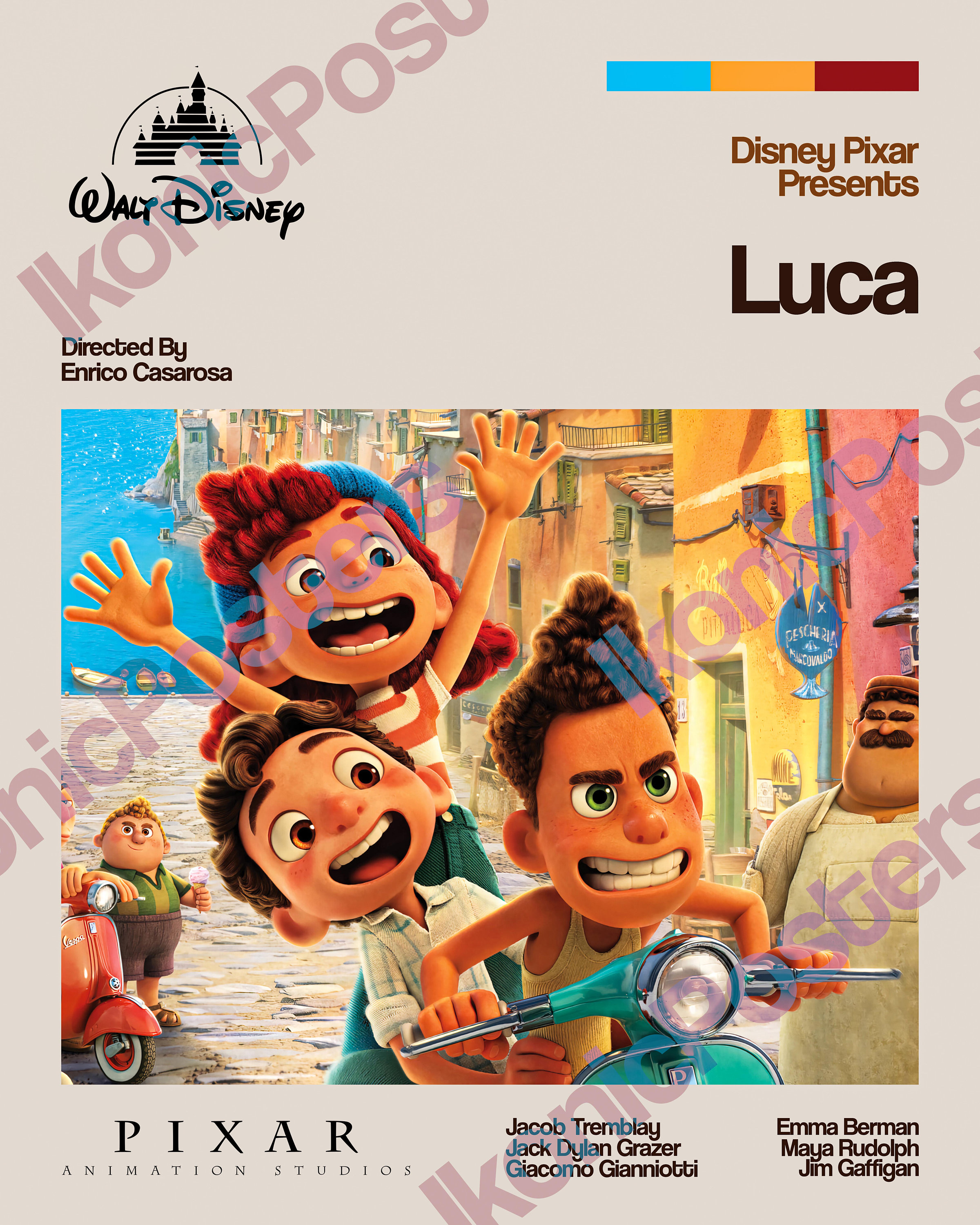 Luca Retro Poster Luca Poster Luca Disney Poster Luca | Etsy