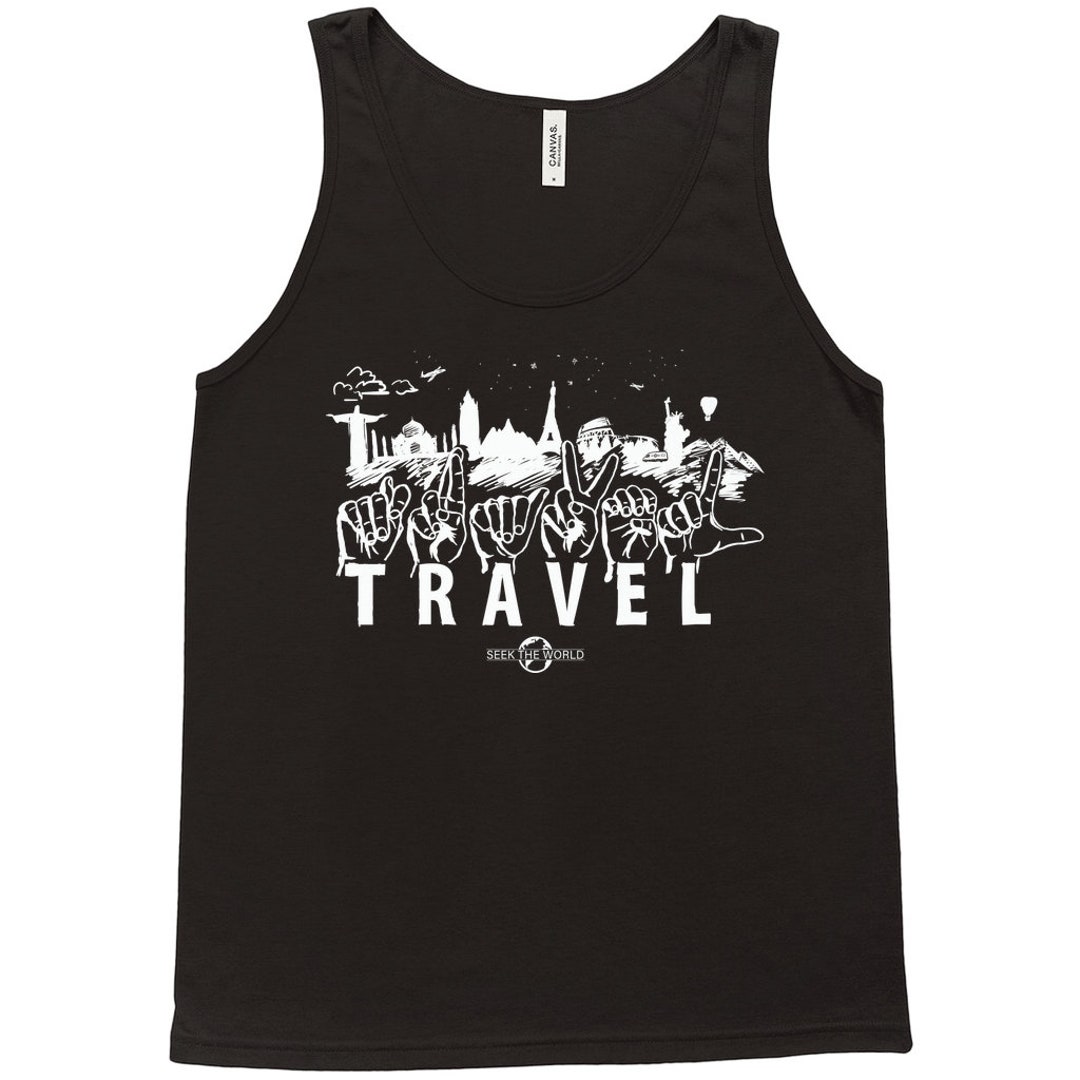 Travel Sign Language Tanktop by Seek the World - Etsy