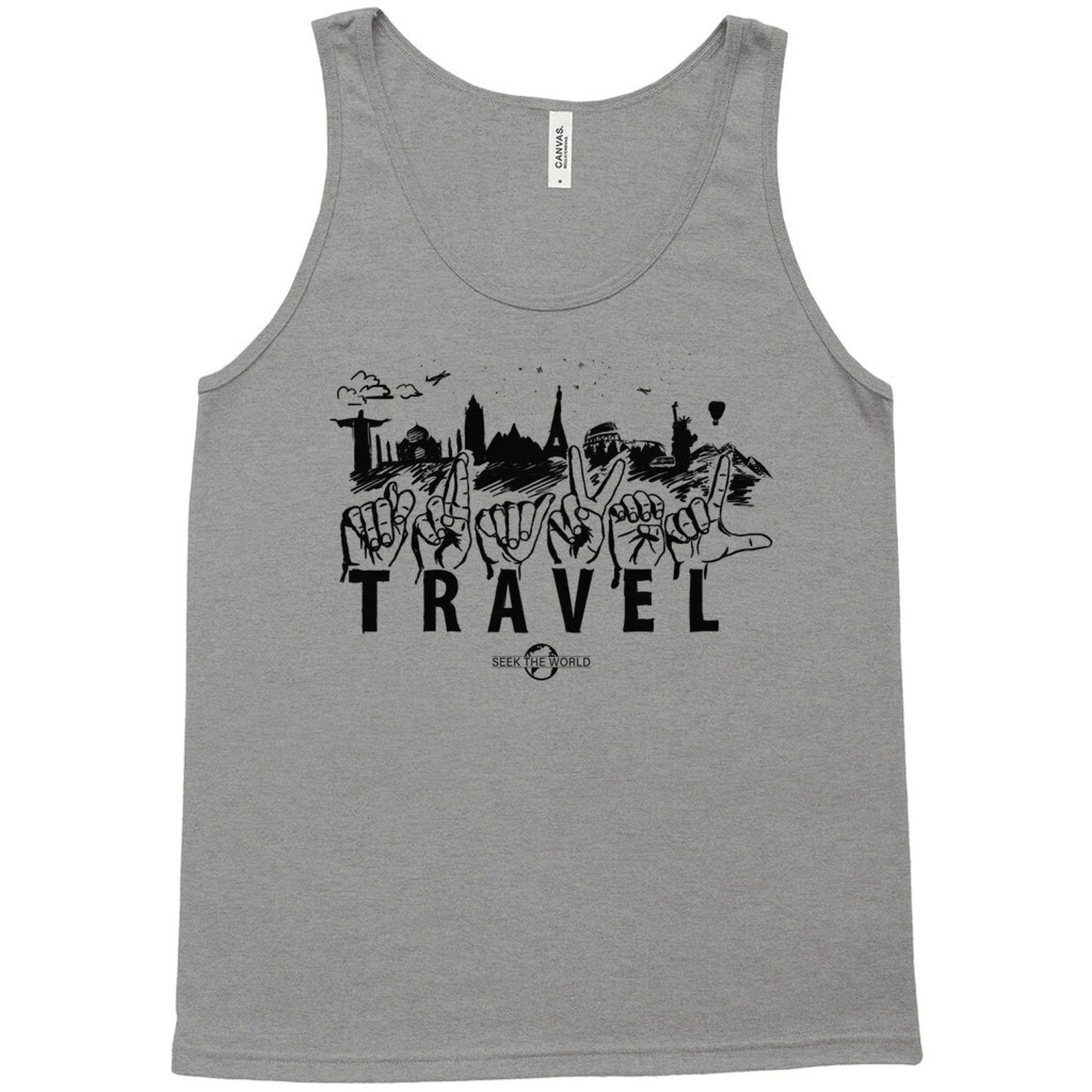 Travel Sign Language Tanktop by Seek the World - Etsy