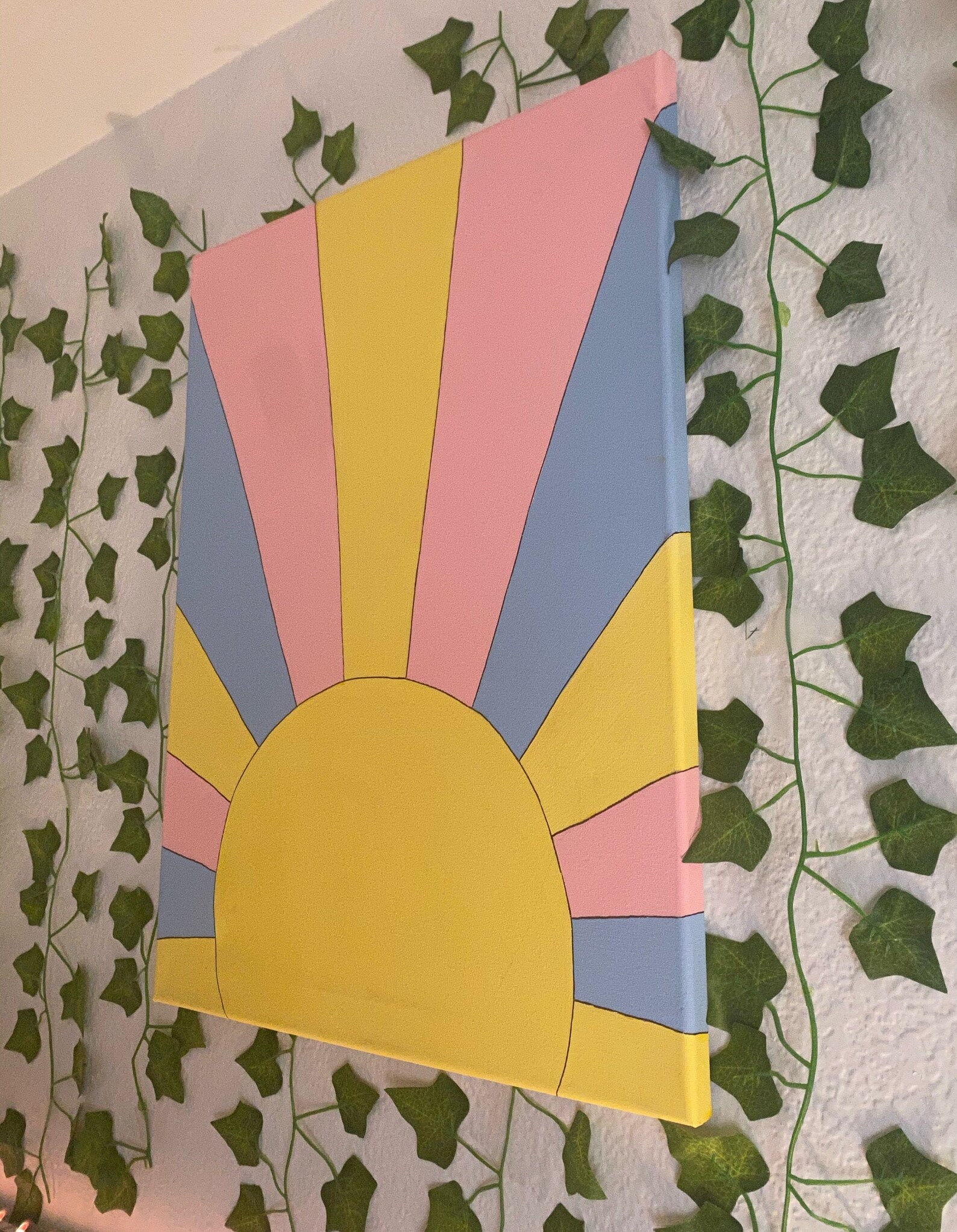 Aesthetic Sun Rays Canvas Painting - Etsy