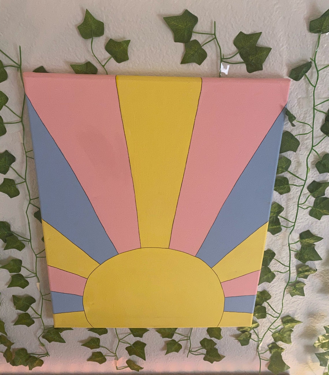 Aesthetic Sun Rays Canvas Painting - Etsy