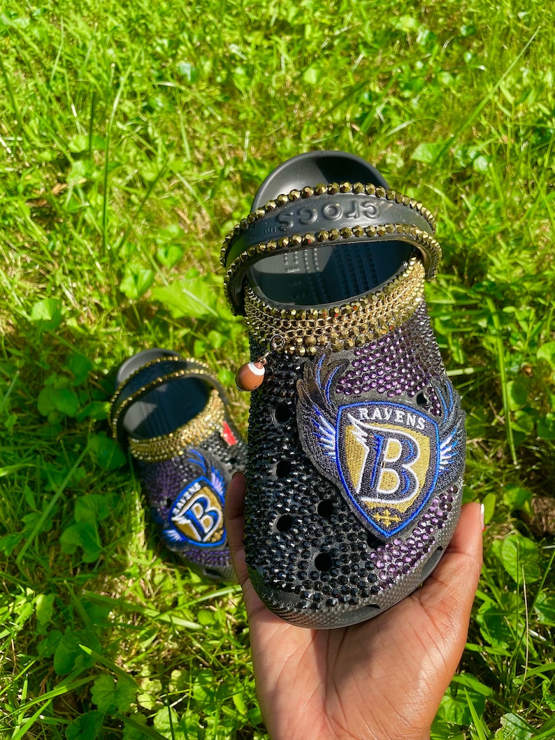 Custom Sports Team Crocs -junk,bedazzled - Etsy