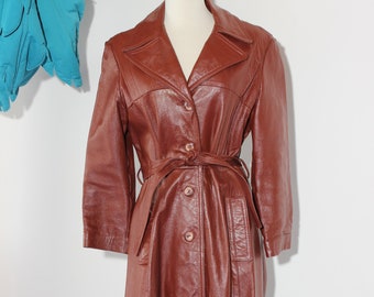 Rust Trench Coat - Etsy