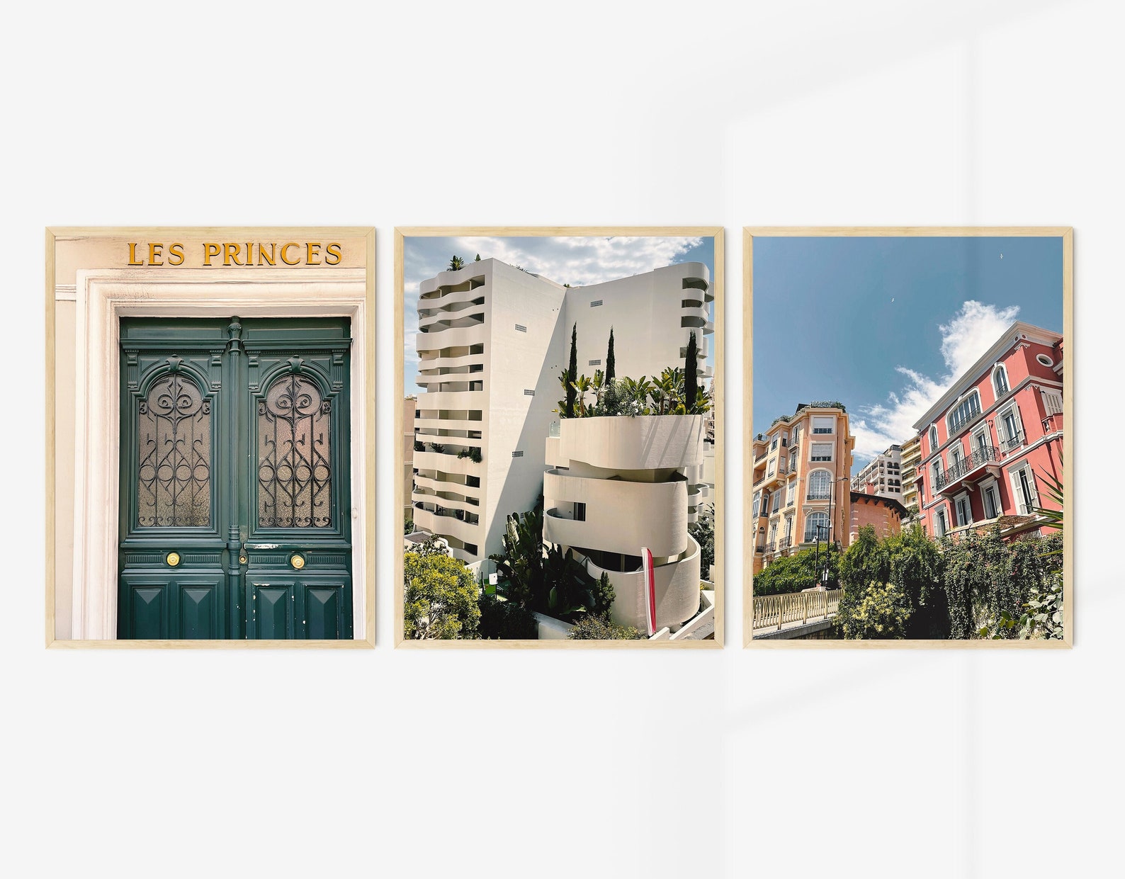 Monaco Wall Art Printable Photographs Set of 3 Prints Mediterranean ...