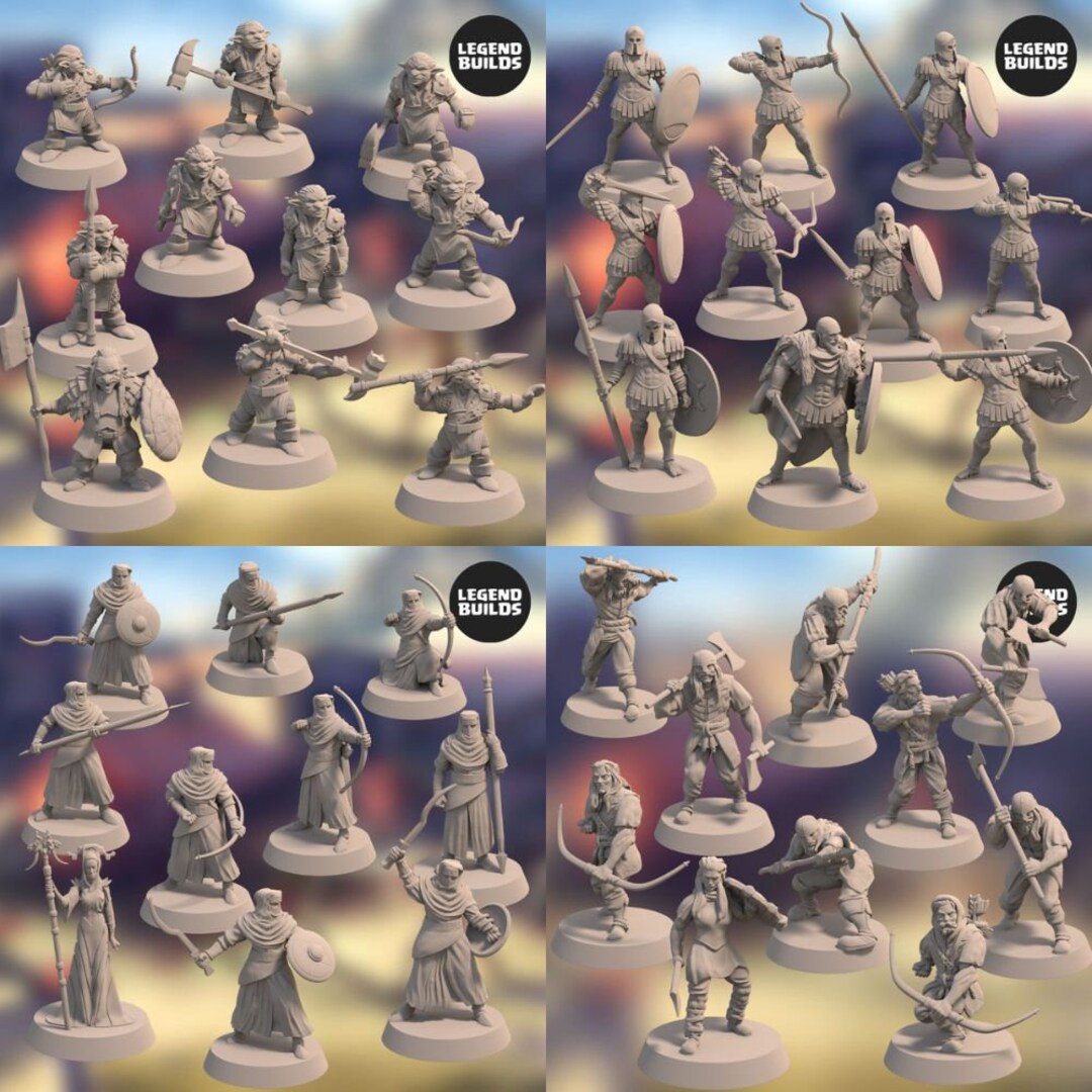 Legendbuilds Super Set 40 Miniatures Limited Edition 28MM Miniatures - Etsy