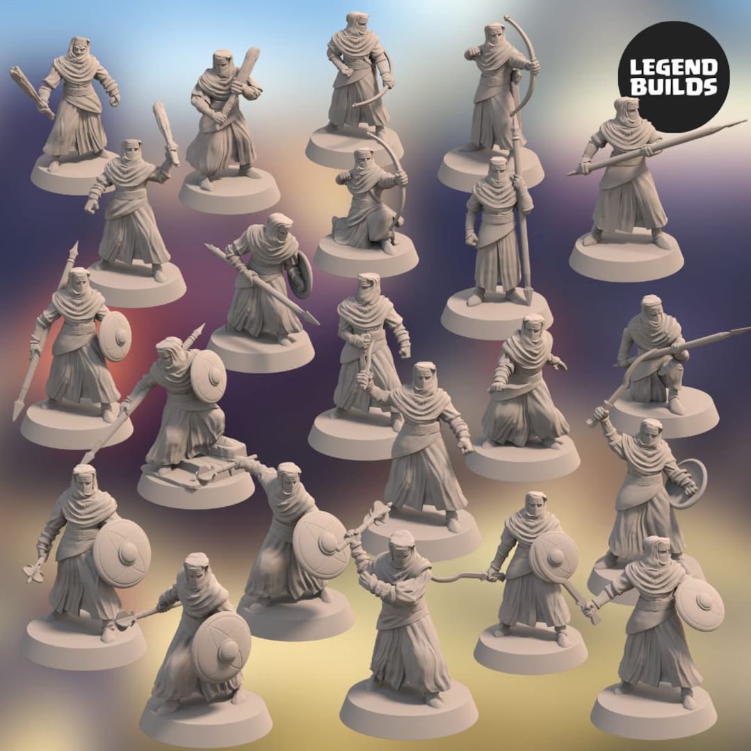 Night’s Cult Army Bundle (22 Miniatures) - Set 3 - 28MM Fantasy ...