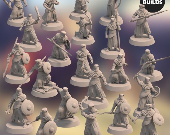 Night’s Cult Army Bundle (22 Miniatures) - Set 3 - 28MM Fantasy ...