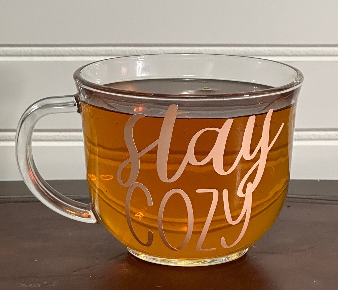 Personalized Clear Glass Mug, Clear Coffee Mug, Clear Glass, Custom ...