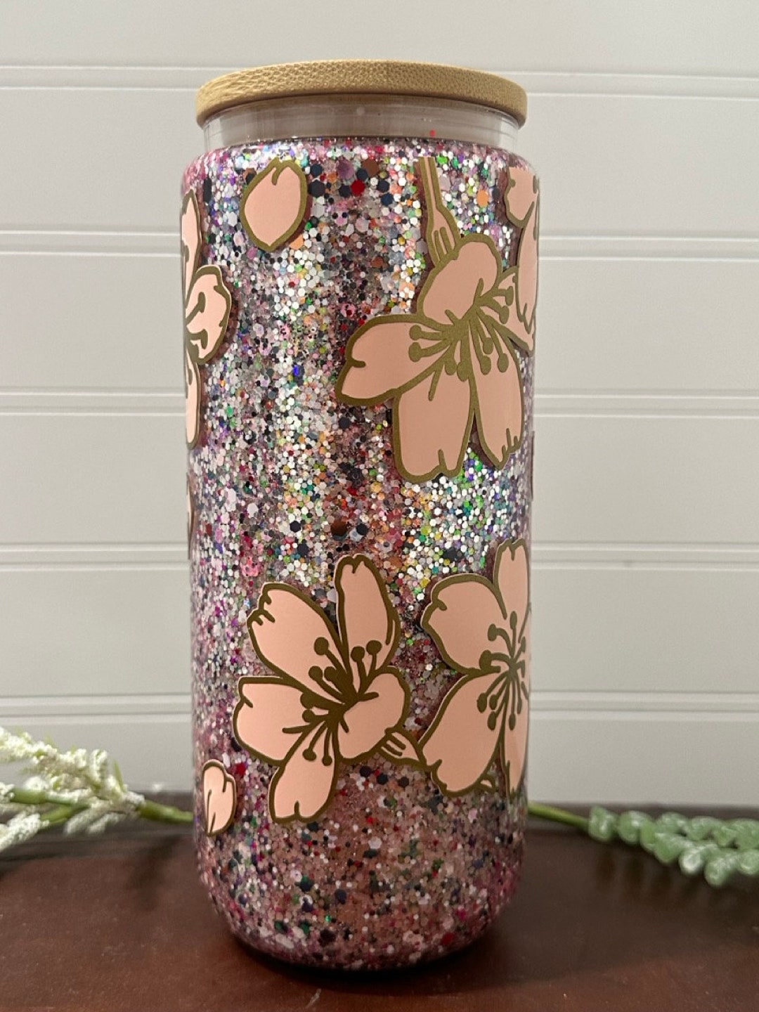 20oz Snowglobe Soda Can Glass, Double Walled Glass Can Shaped Cup With ...