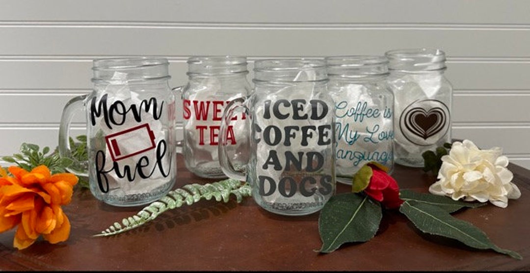 Personalized Mason Jars Glasses, Custom Designs, Custom Mason Jars With ...