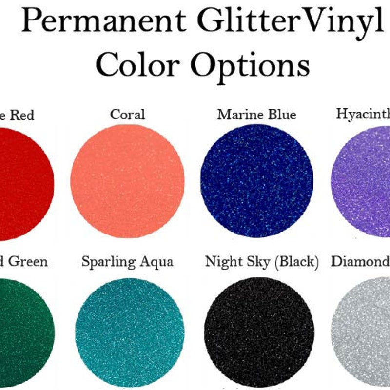 Custom Glitter Vinyl - Etsy