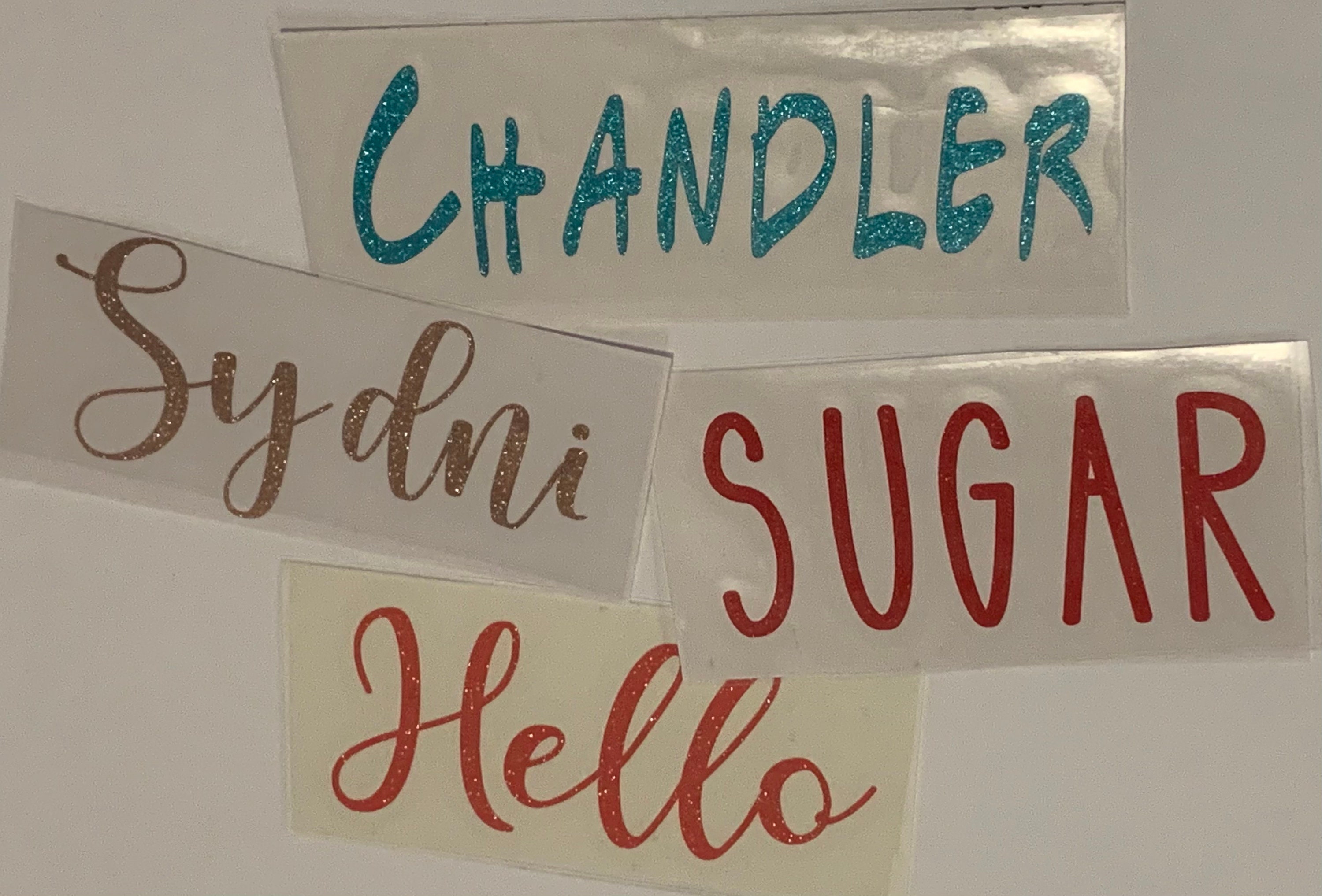 Custom Glitter Word Decals Any Word Kitchen Labels Vinyl | Etsy