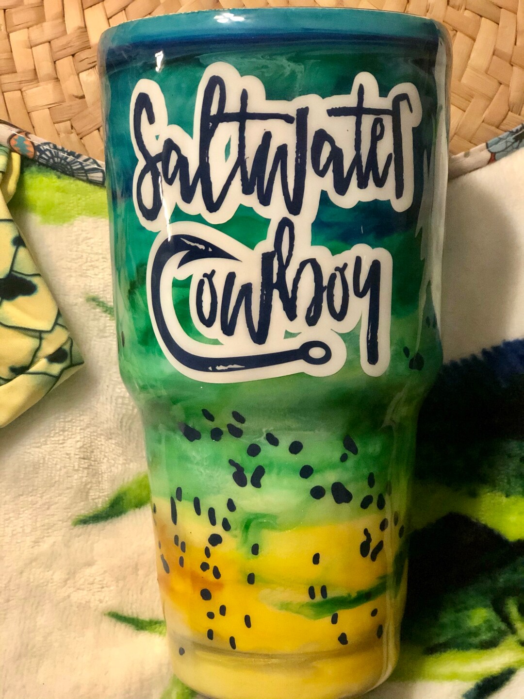 Custom Ombré Mahi Mahi Skin Tumbler - Etsy