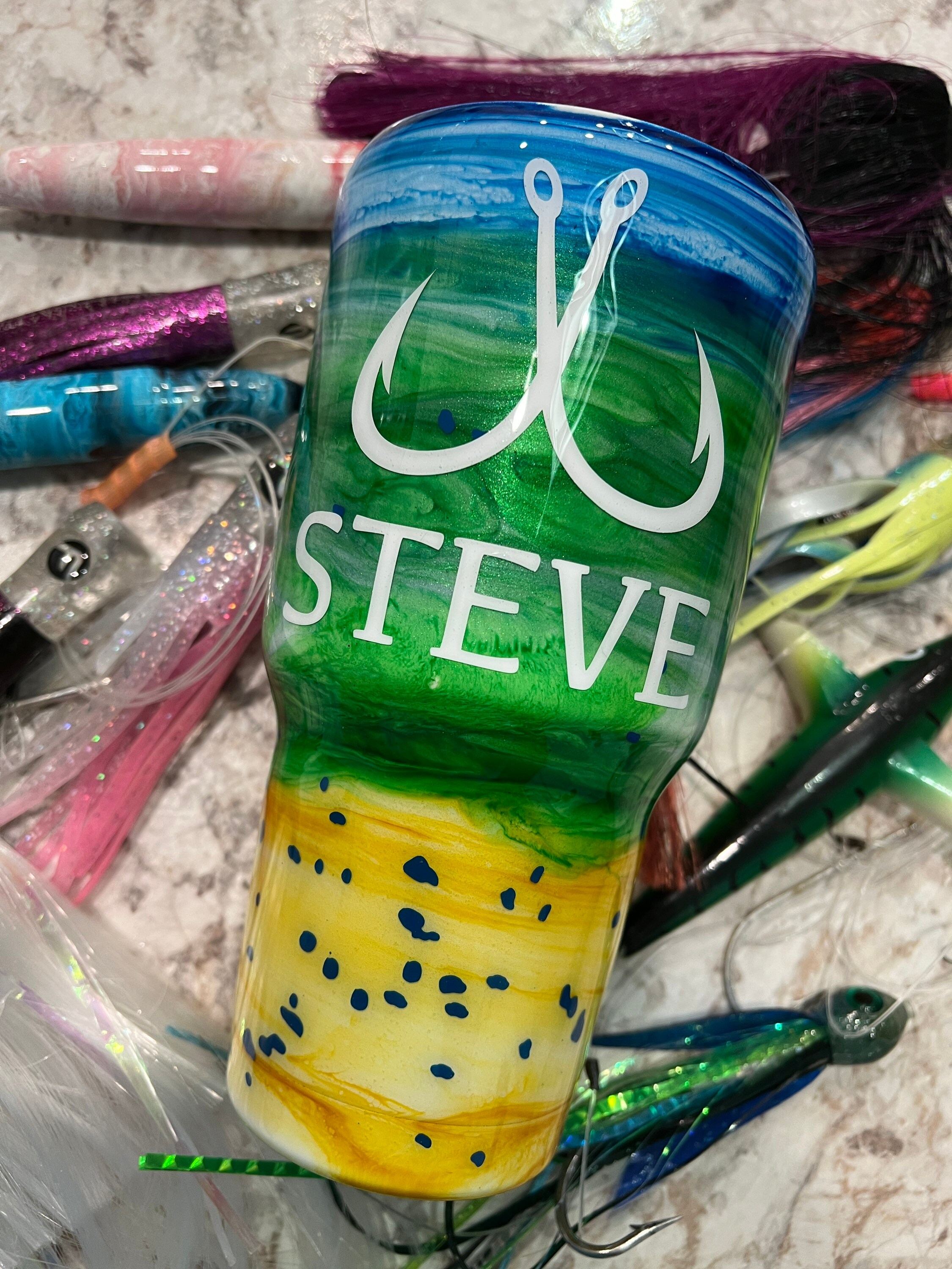 Custom Ombré Mahi Mahi Skin Tumbler - Etsy