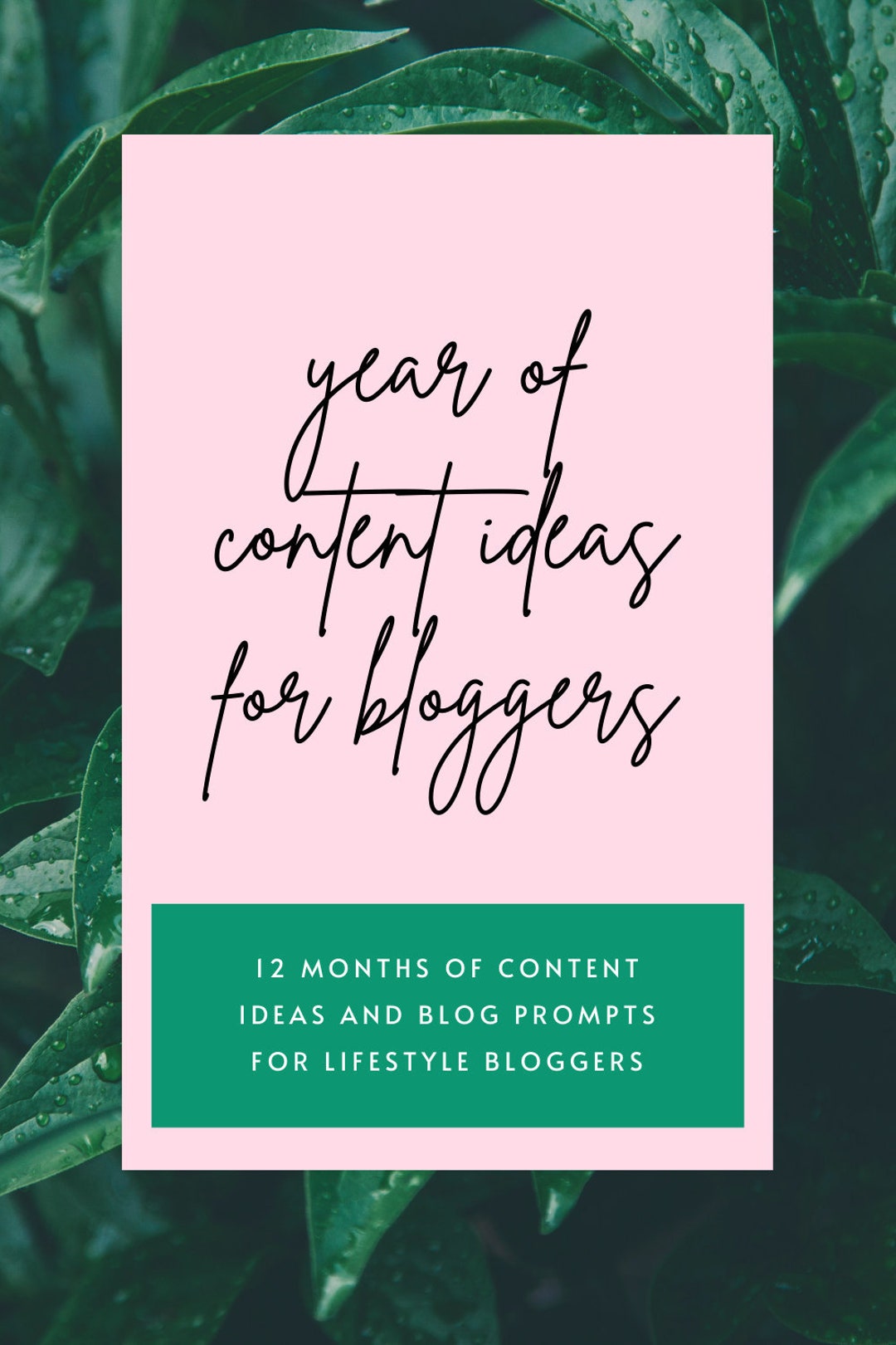 Year of Content Ideas and Blog Prompts for Bloggers/brands - Etsy