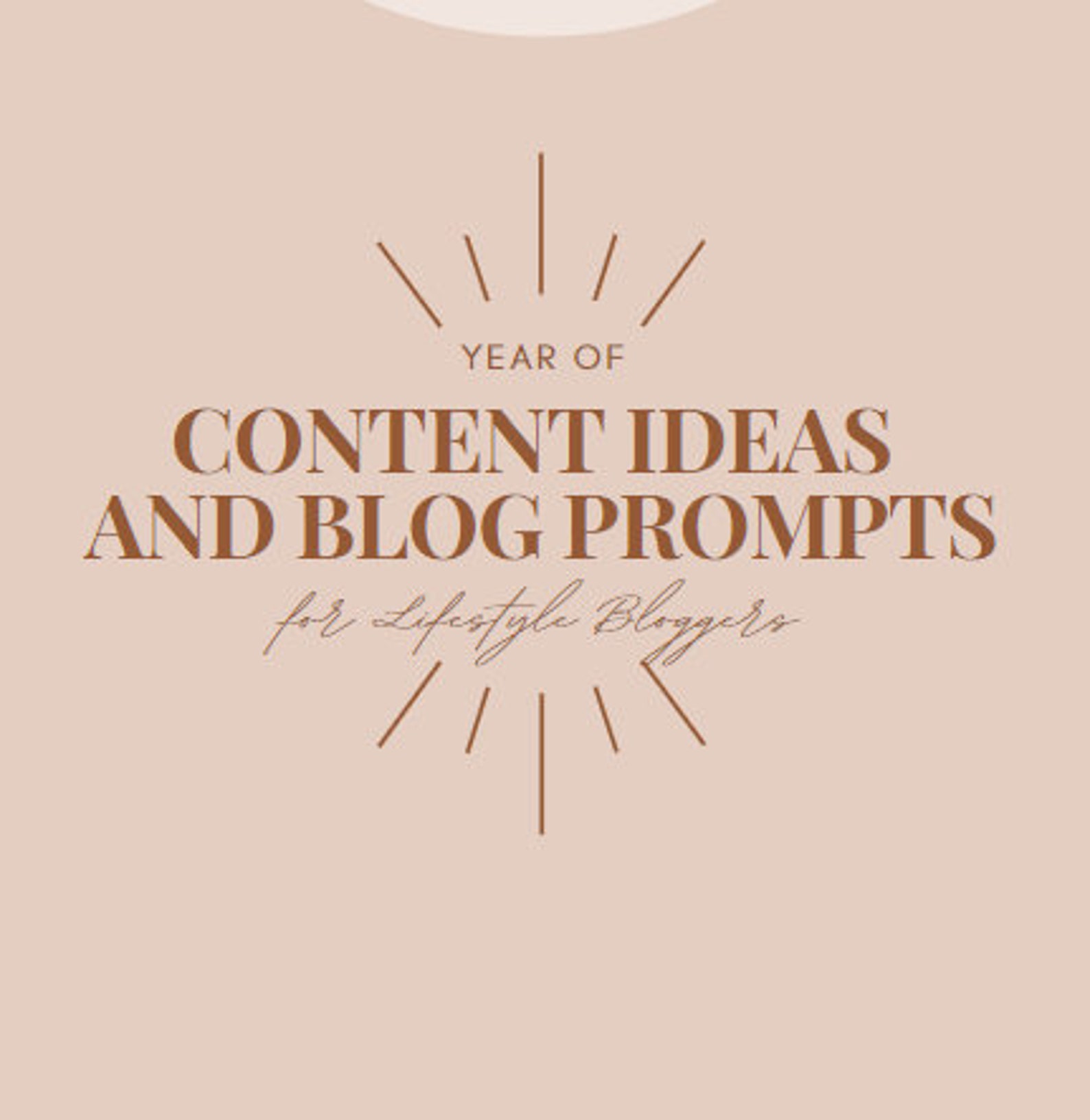Year of Content Ideas and Blog Prompts for Bloggers/brands - Etsy
