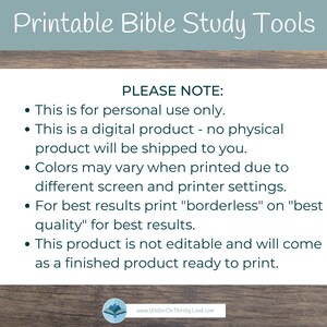 Wisdom Books Bible Study Printables - Etsy