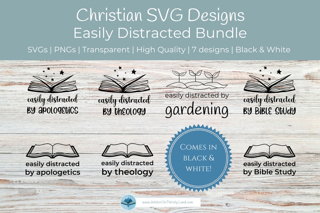 Easily Distracted SVG PNG Bundle - Etsy