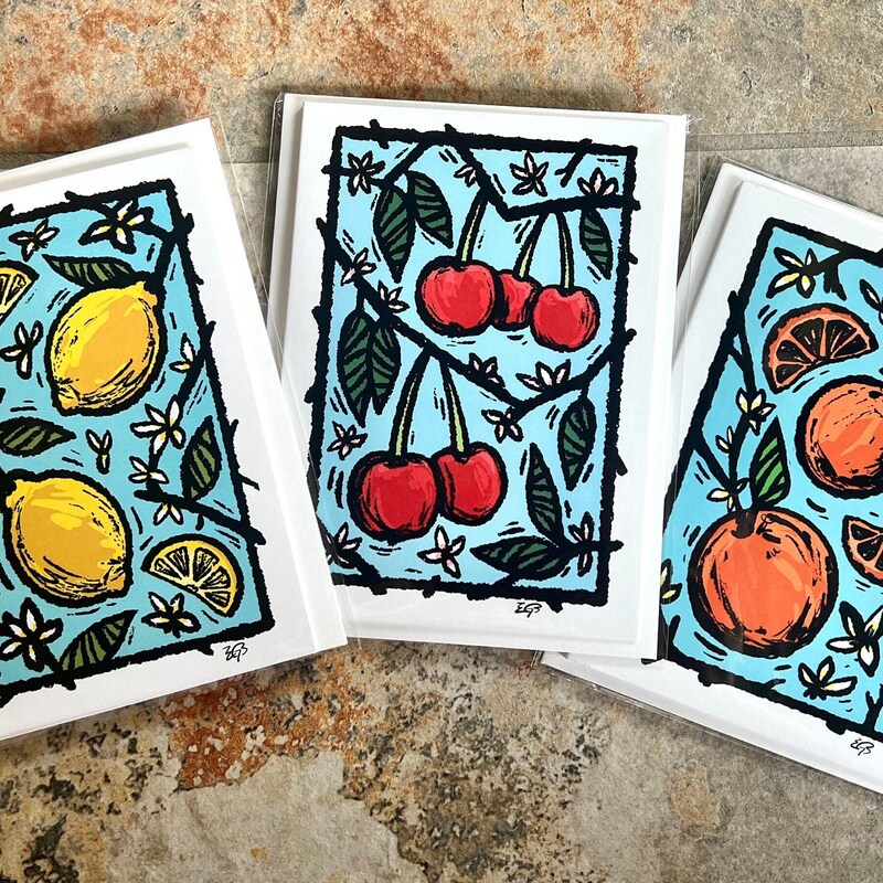 Hand Drawn Cards - Etsy