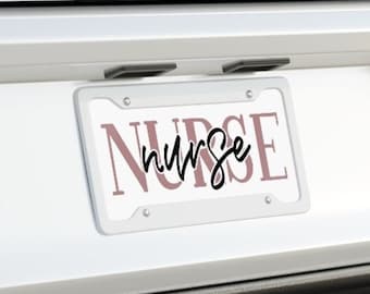 Nurse License Plate | Etsy