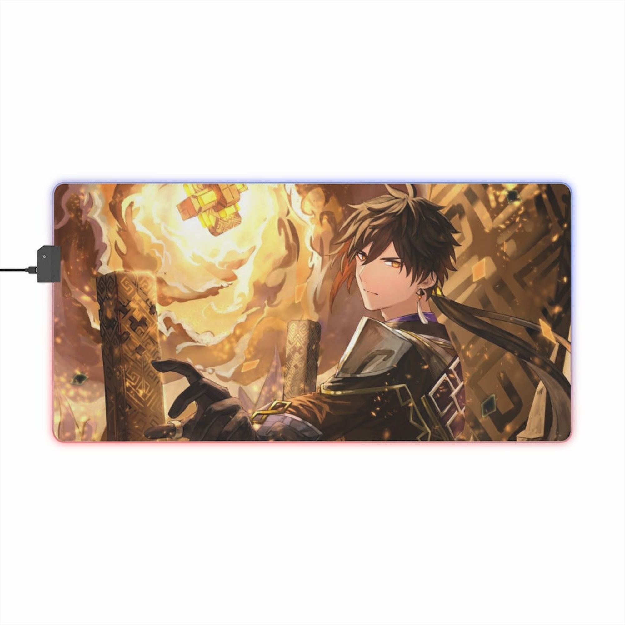 ZhongLi Genshin Impact LED Gaming Mouse Pad