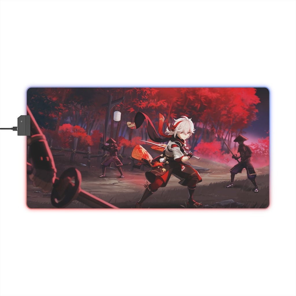 Kaedehara Kazuha Genshin Impact LED Gaming Mouse Pad
