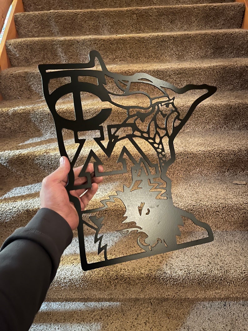 Minnesota Metal Sports Sign - Etsy