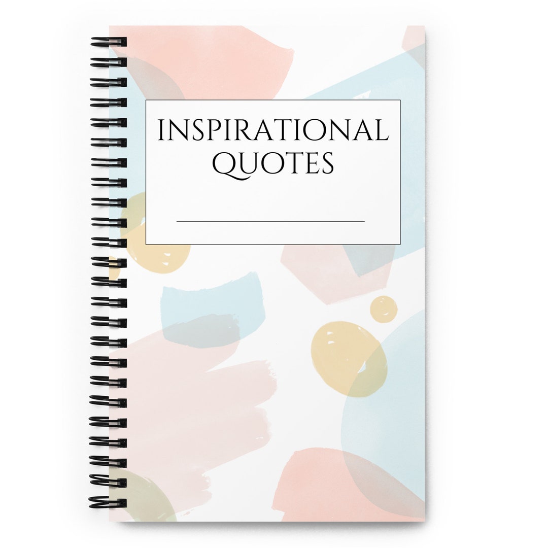 Inspirational Quotes Notebook - Etsy