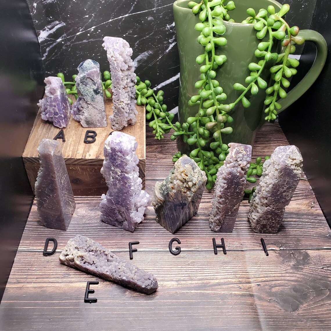 Grape Agate Towers You Choose - Etsy
